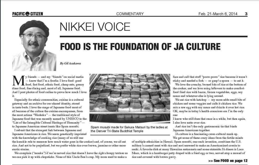 ‘Tabemasho!’: Familiar as Mom’s Home Cooking – Pacific Citizen